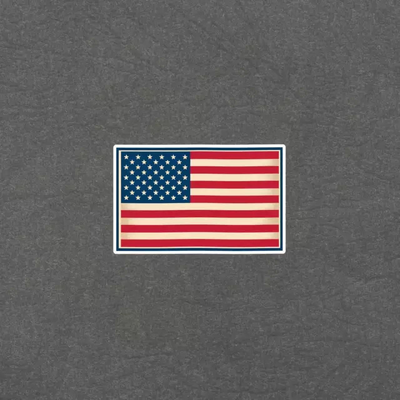 Vintage American Flag Sticker - Patriotic Usa Decal For Cars, Laptops ...