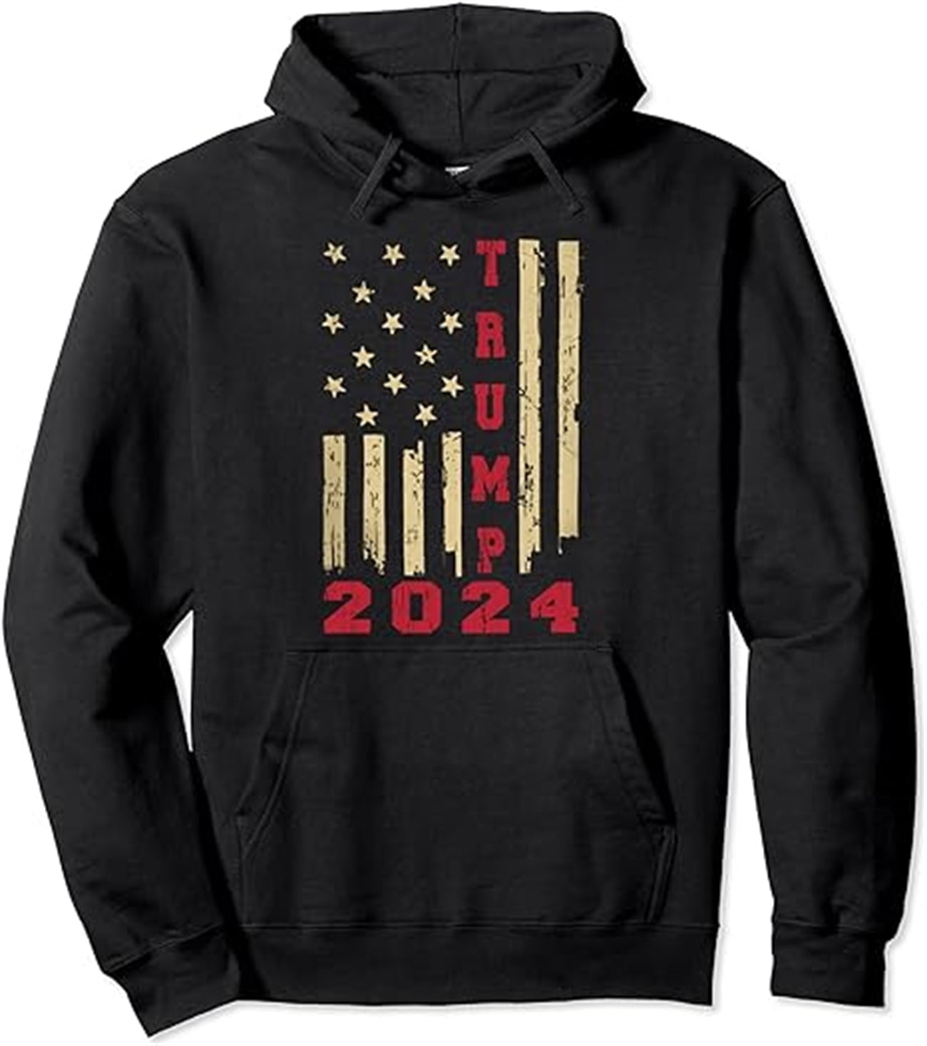 Vintage American Flag Trump 2024 Election Gifts Men Women Pullover ...