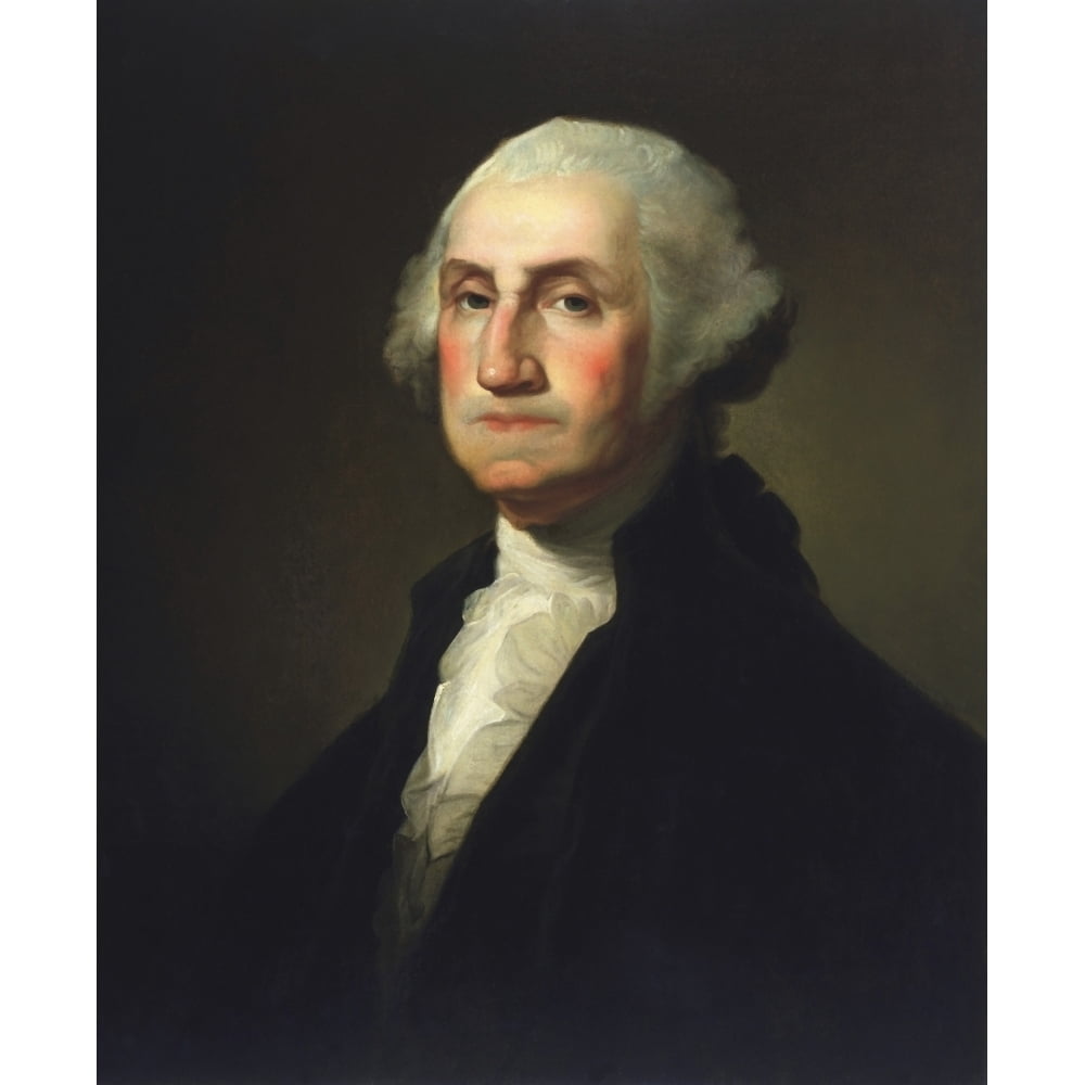 Vintage American History painting of President George Washington Poster ...