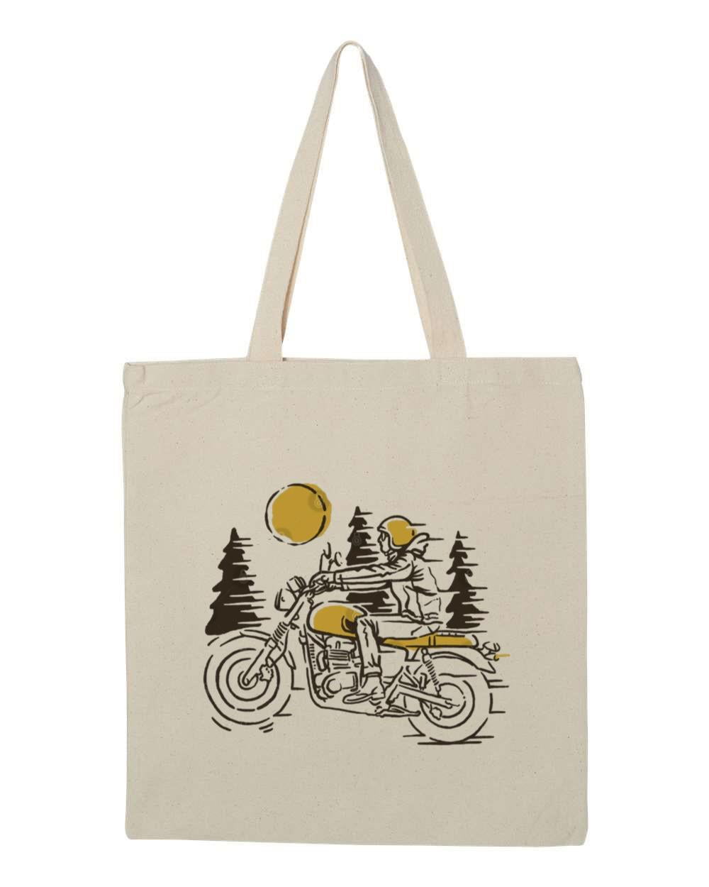 Vintage American Motorcycle Rider Old School Biker Club Gift Tote Bag ...