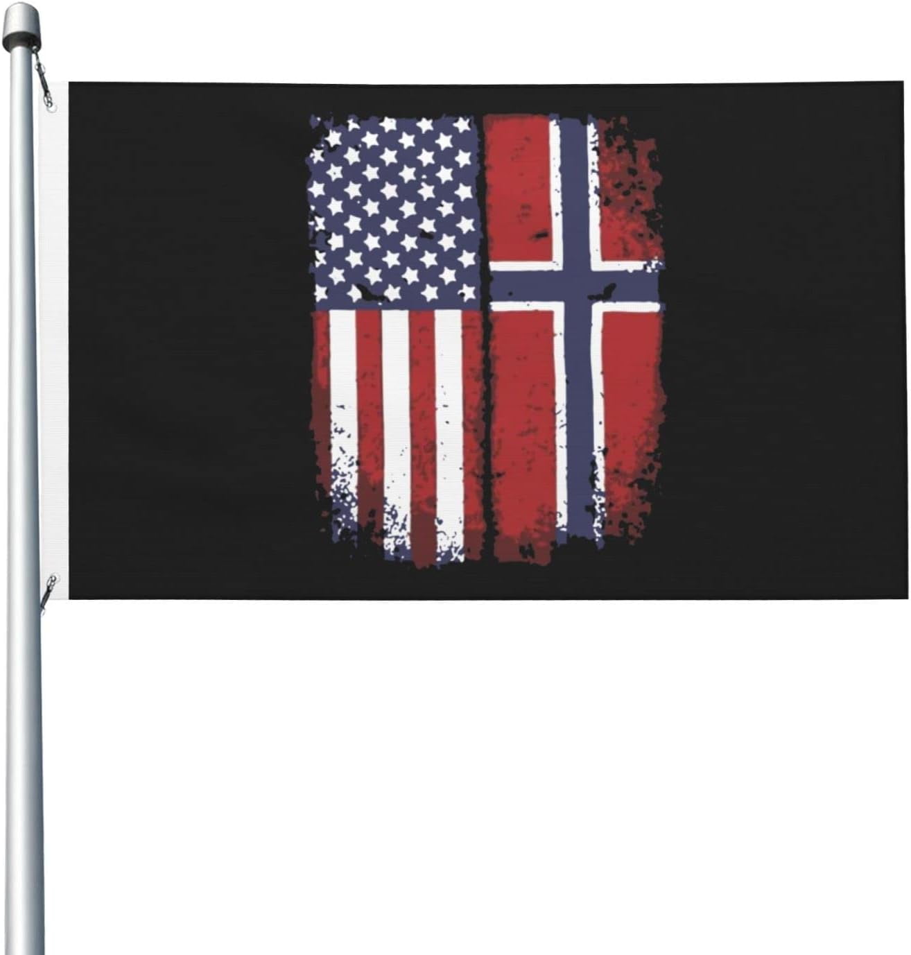 Vintage American Norwegian Flag Flag 3x5 Ft Outdoor Decoration Banner ...