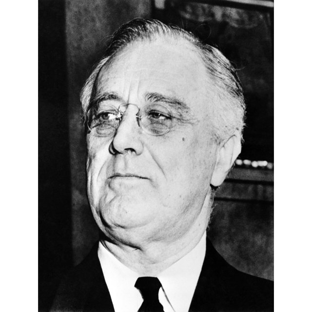 Vintage American history photo of President Franklin Delano Roosevelt ...