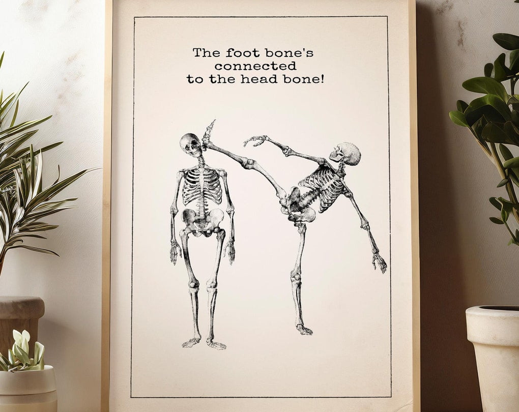 Vintage Anatomy Wall Art Medical Student Gift Taekwondo Gift Mma Fan ...
