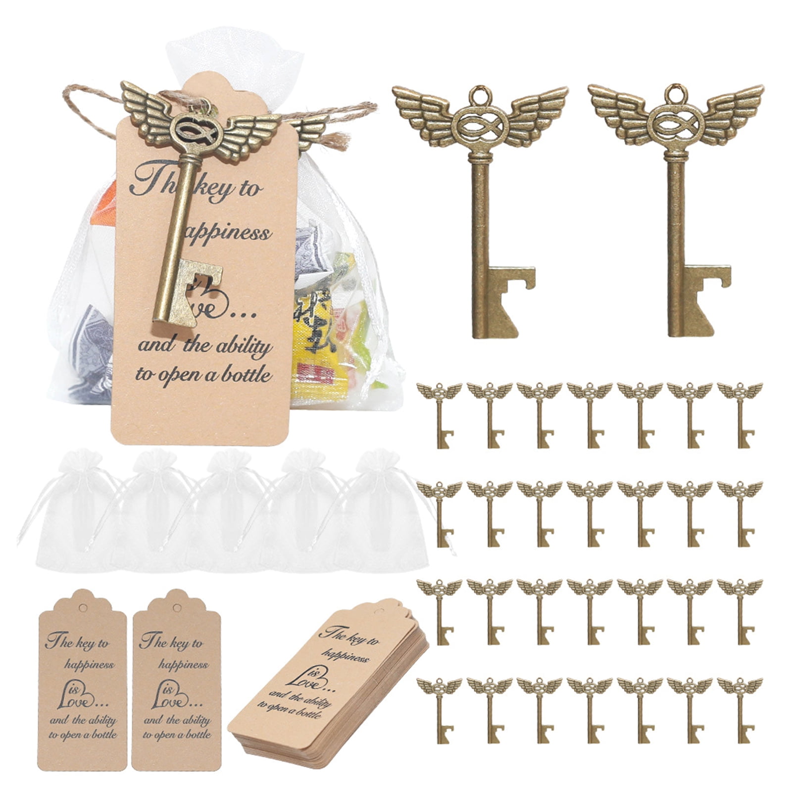 Vintage Angle Wing for Key Bottle Opener Party Favor Wedding Favor ...