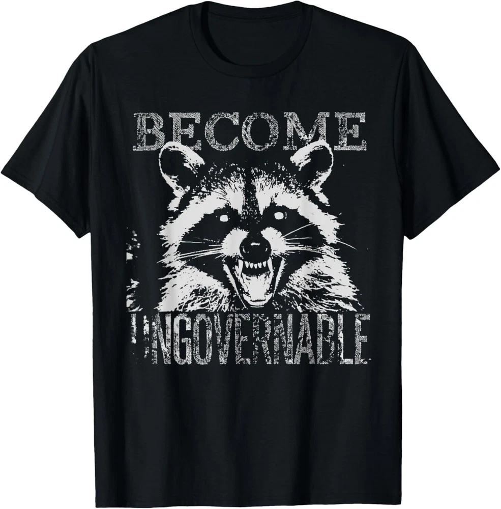 Vintage Angry Animal Become Ungovernable Meme Graphic Unisex T-Shirt ...