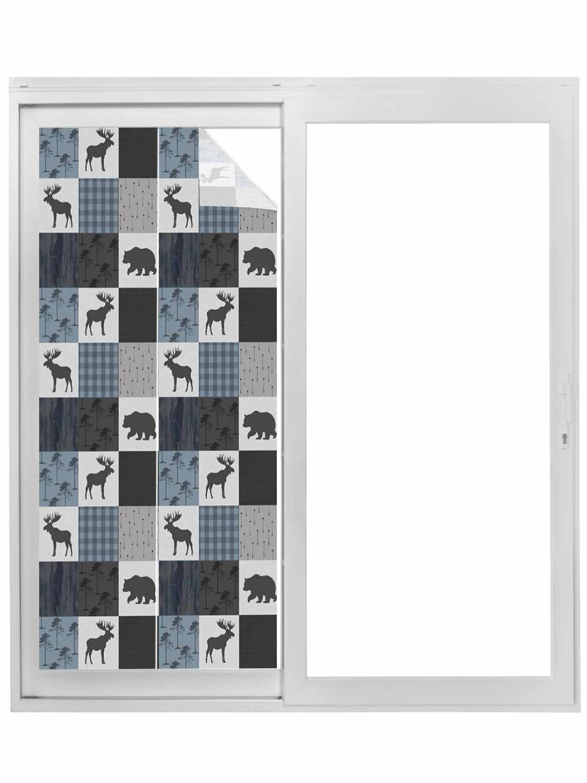 Vintage Animals Window Privacy Film Stained Glass Window Film ...