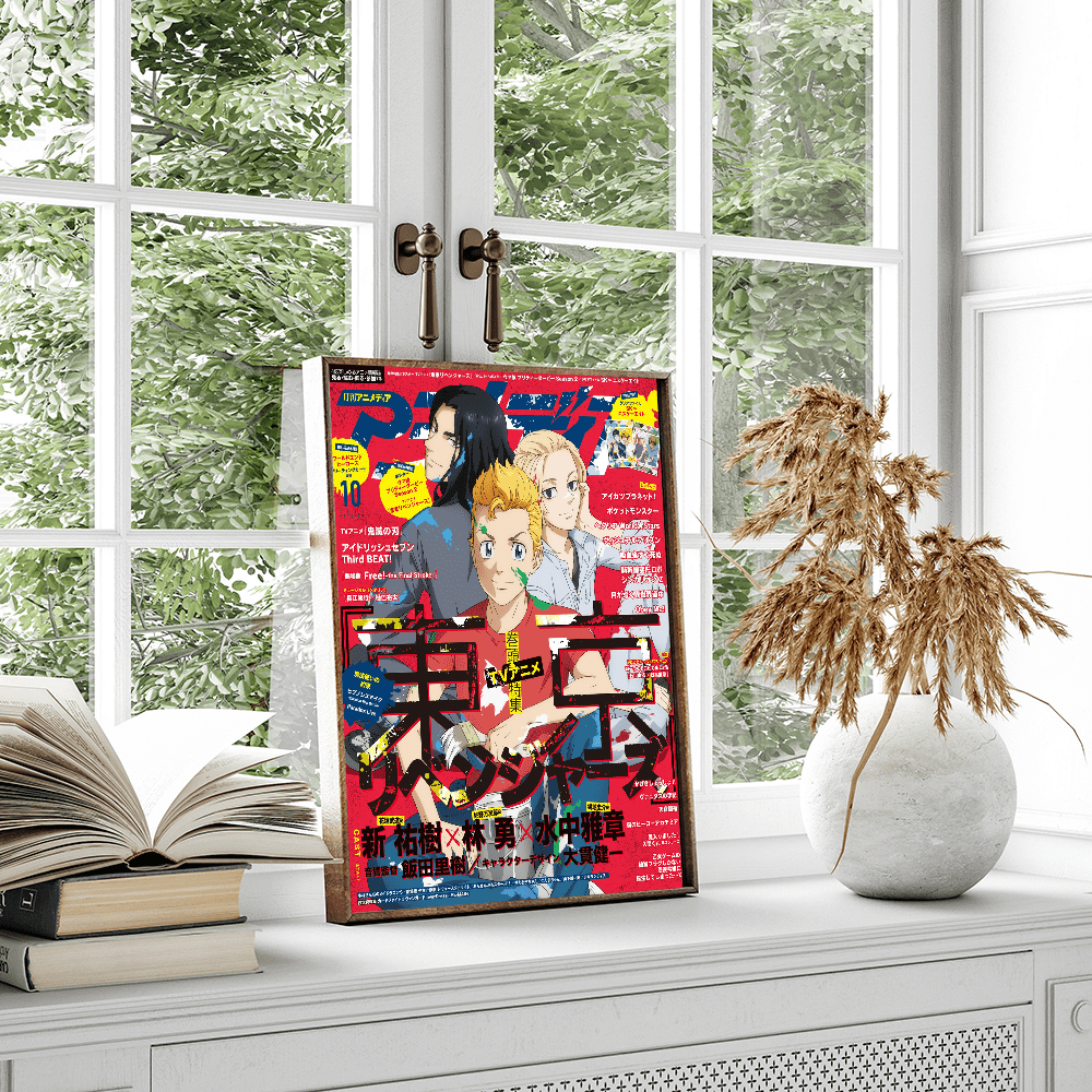 Vintage Anime Tokyo Revengers Mikey Retro Kraft Paper Sticky Posters ...