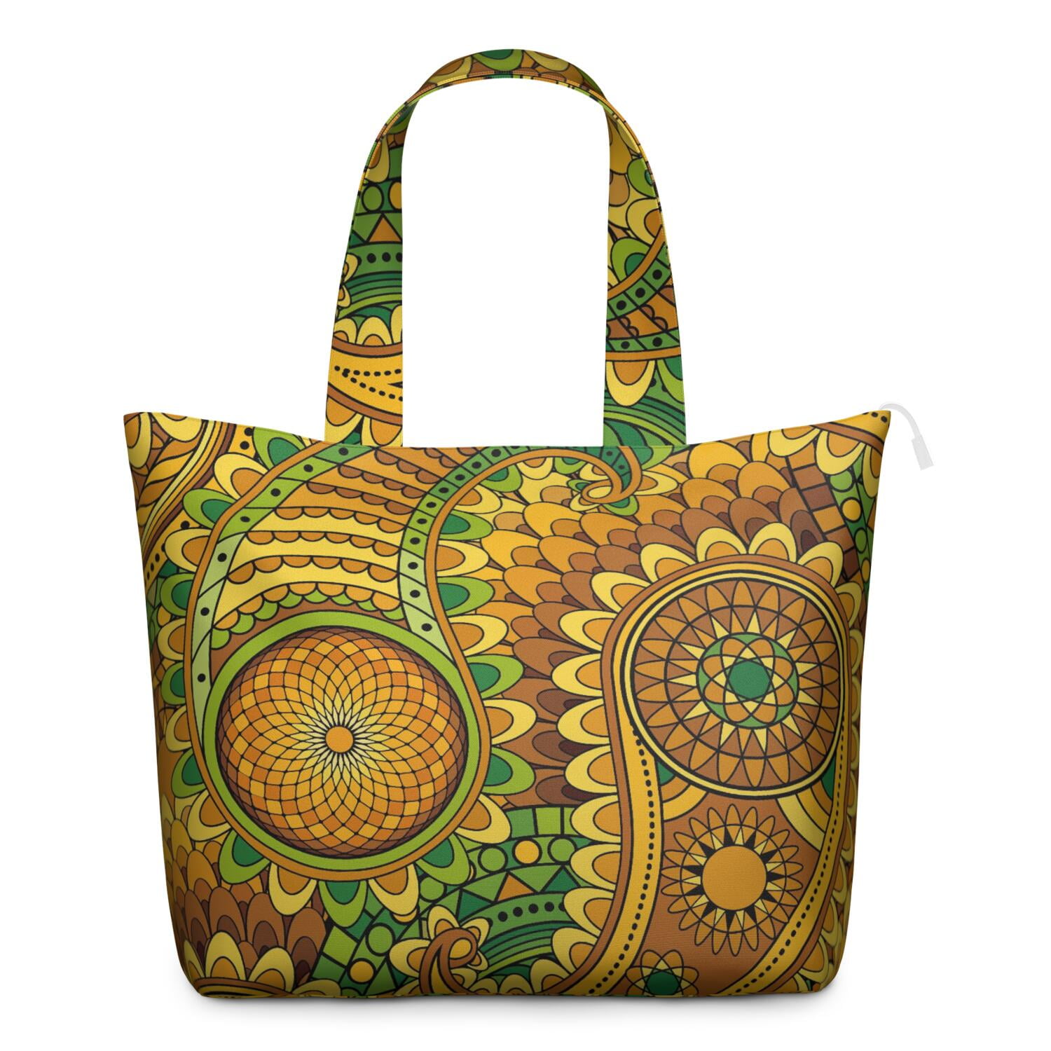 Vintage Antique Paisley Design Travel Bag - 3 Elastic Pockets for ...