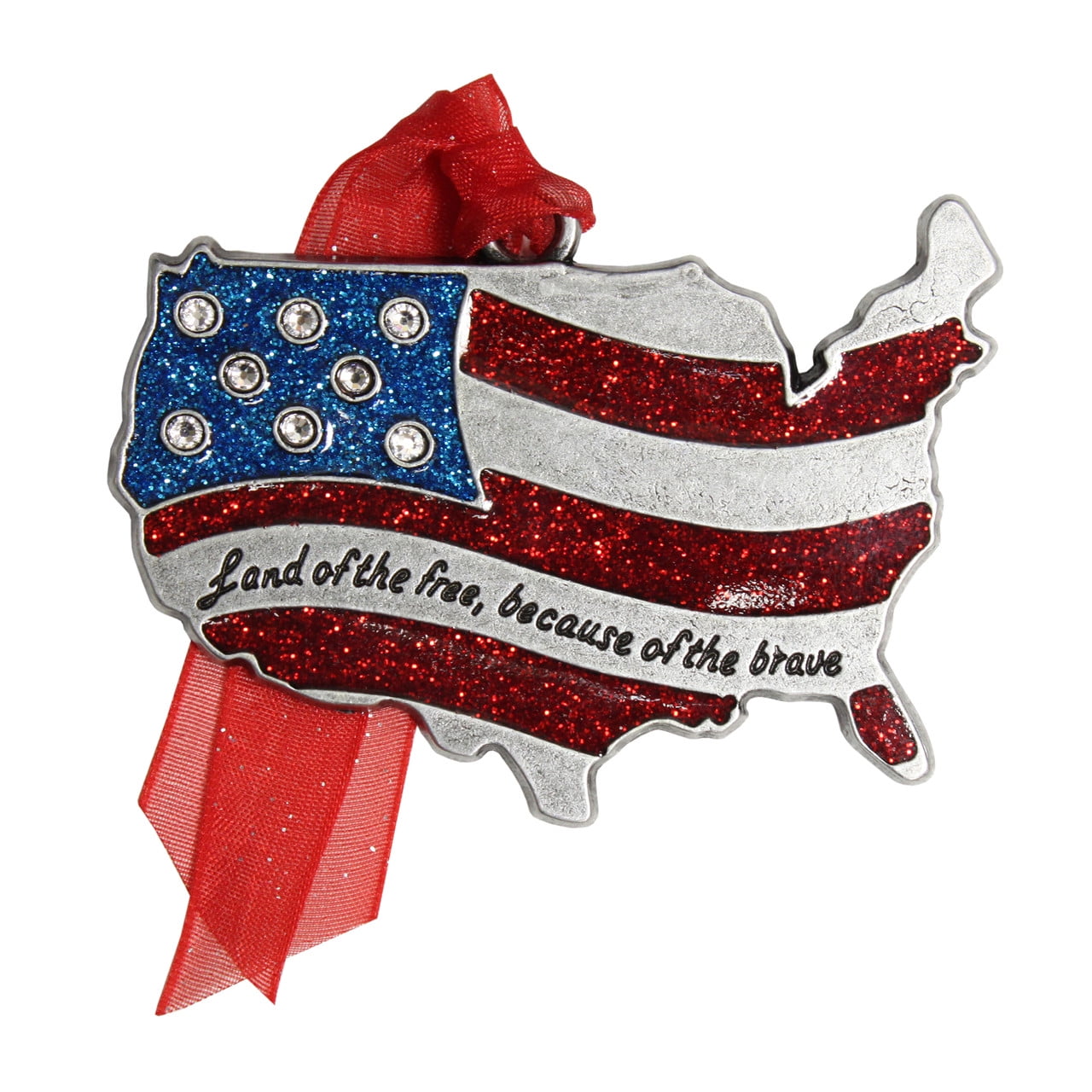Vintage Antique Pewter USA Glitter America Patriotic Unique ...