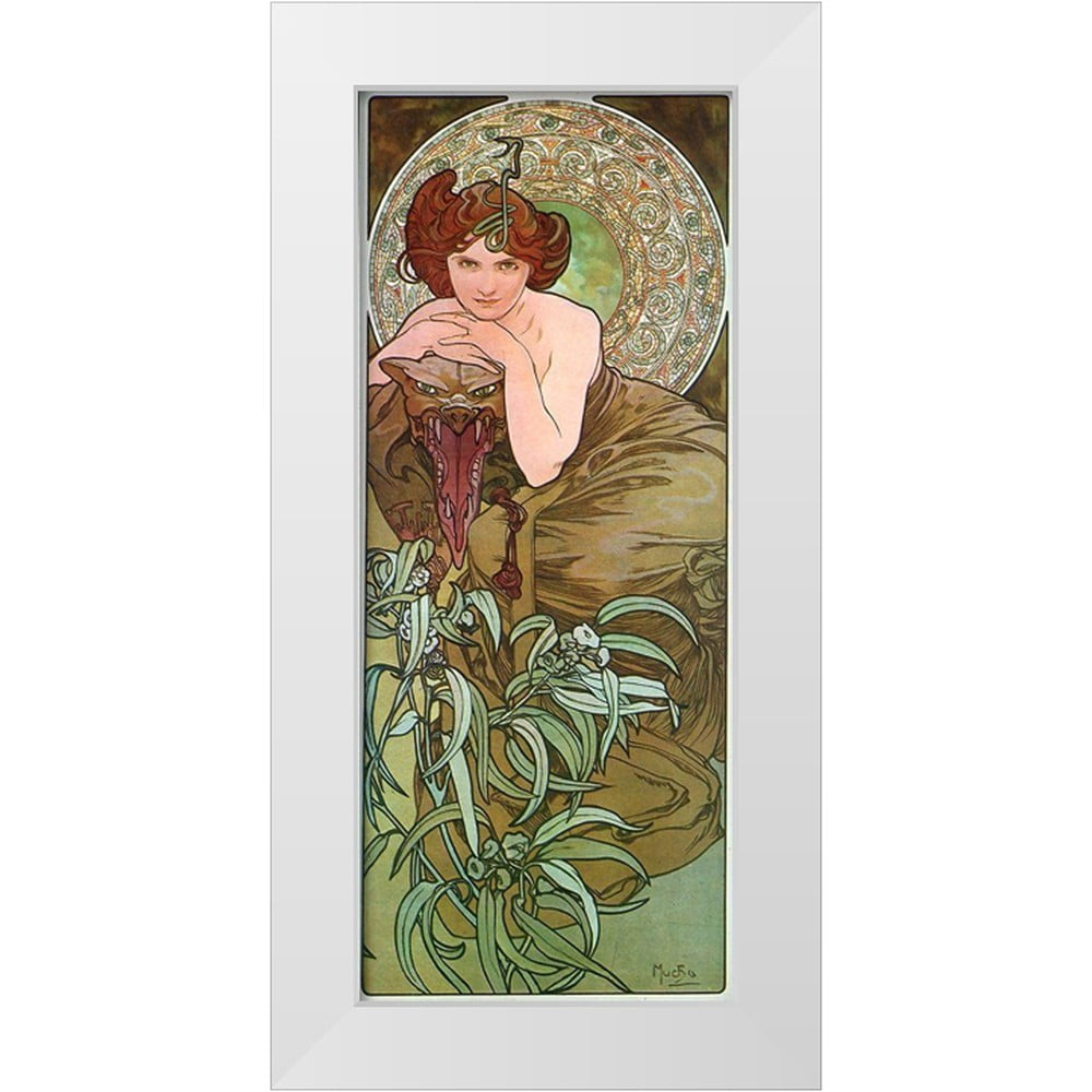 Vintage Apple Collection 10x18 White Modern Wood Framed Museum Art ...