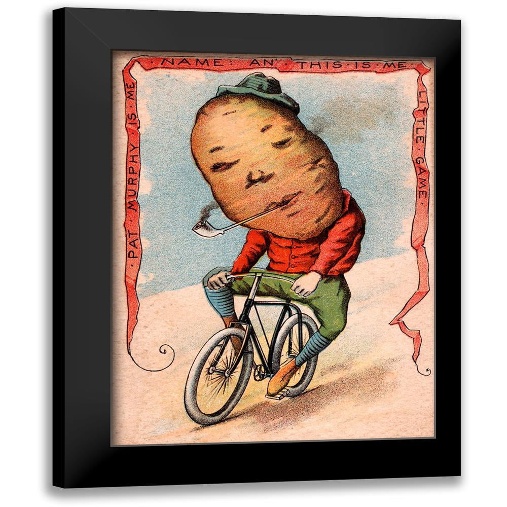 Vintage Apple Collection 11x14 Black Modern Framed Museum Art Print Titled - Bike Potato ...