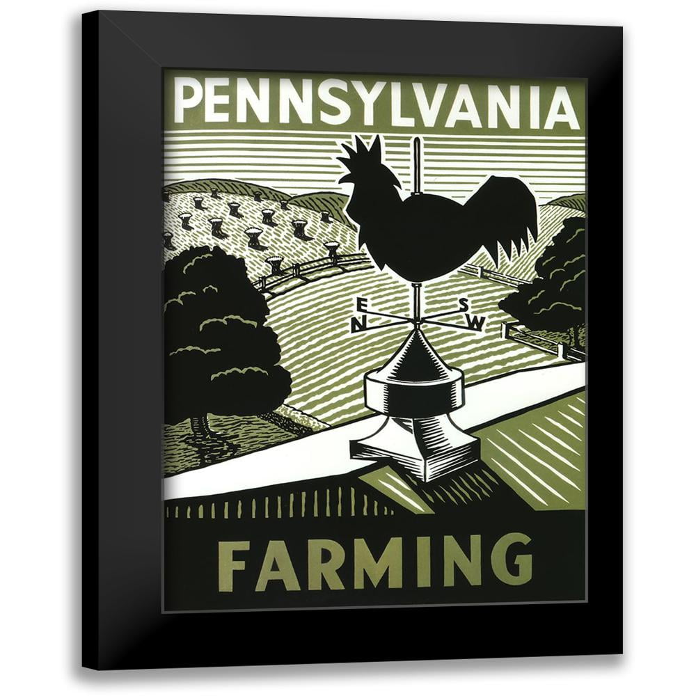 Vintage Apple Collection 11x14 Black Modern Framed Museum Art Print ...