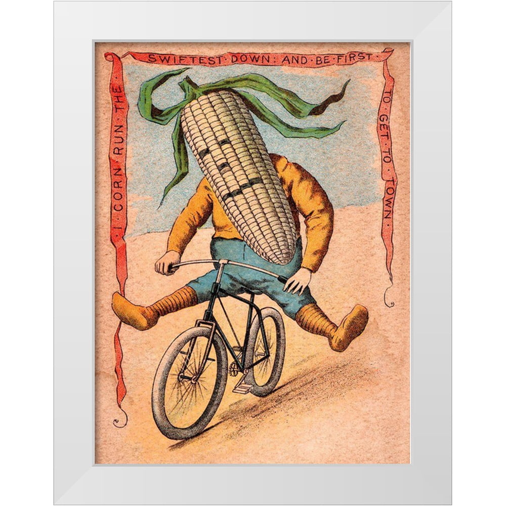 Vintage Apple Collection 11x14 White Modern Wood Framed Museum Art ...