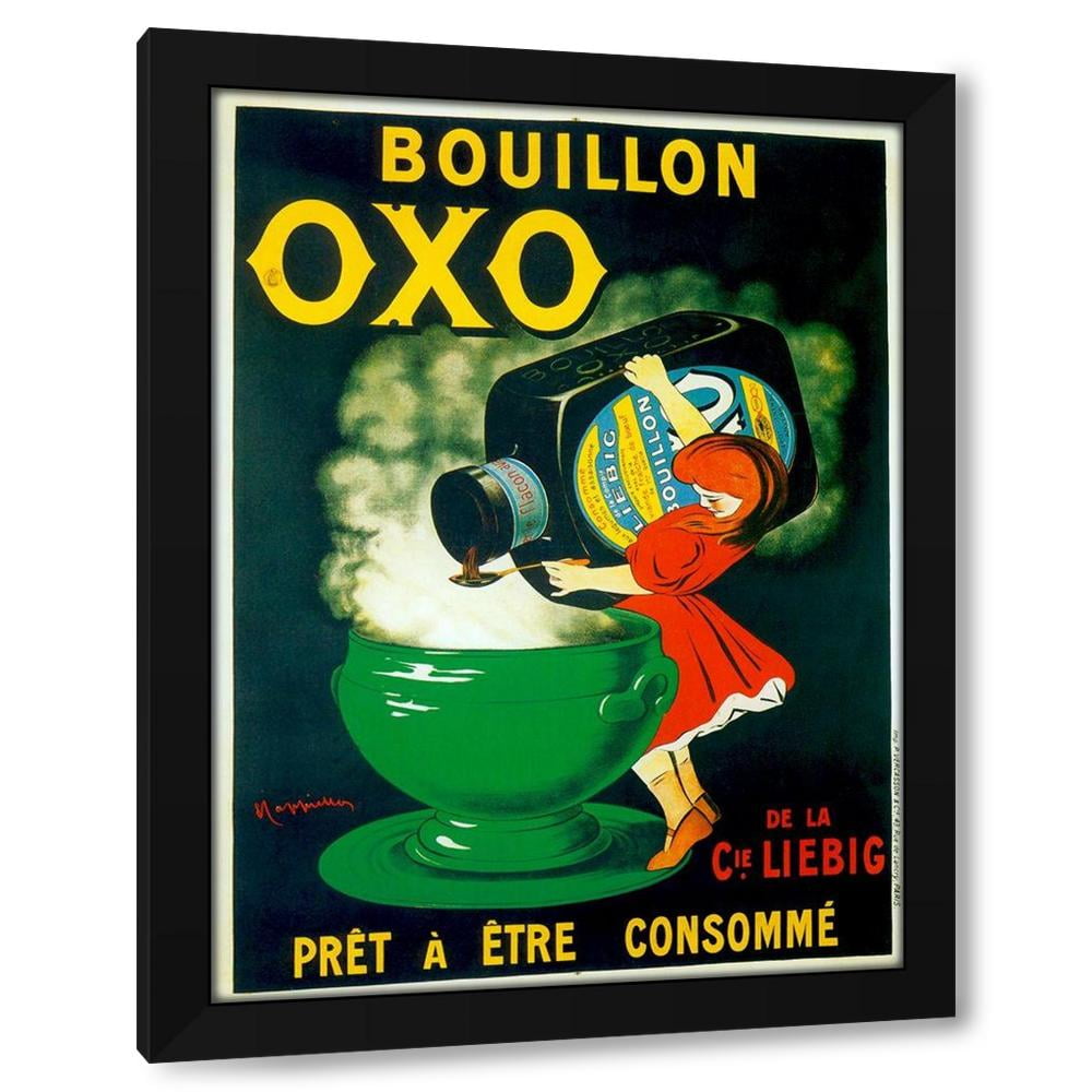 Vintage Apple Collection 12x14 Black Modern Wood Framed Wall Art Titled - Bouillon OXO - Walmart.com