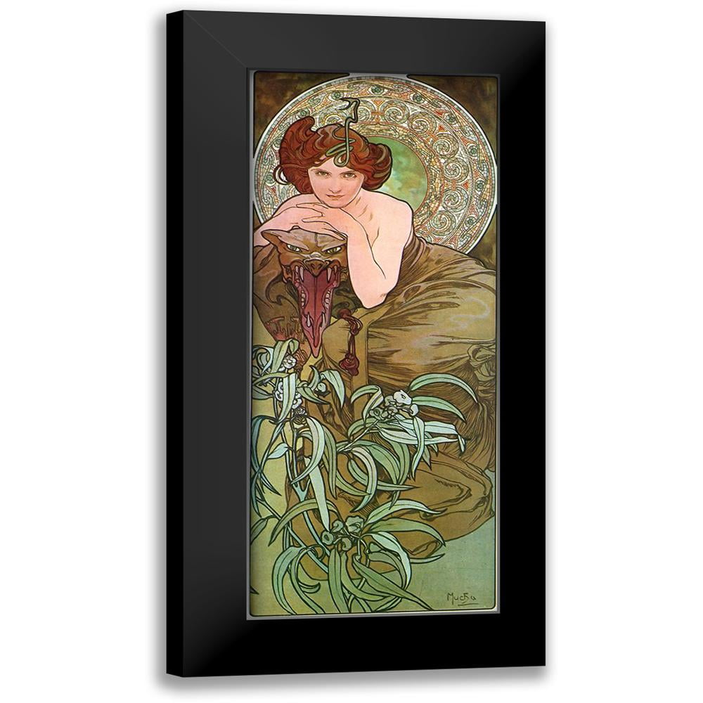 Vintage Apple Collection 12x24 Black Modern Framed Museum Art Print ...