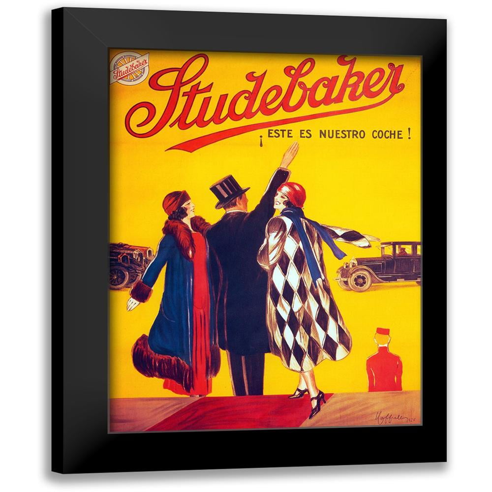 Vintage Apple Collection 14x18 Black Modern Framed Museum Art Print ...