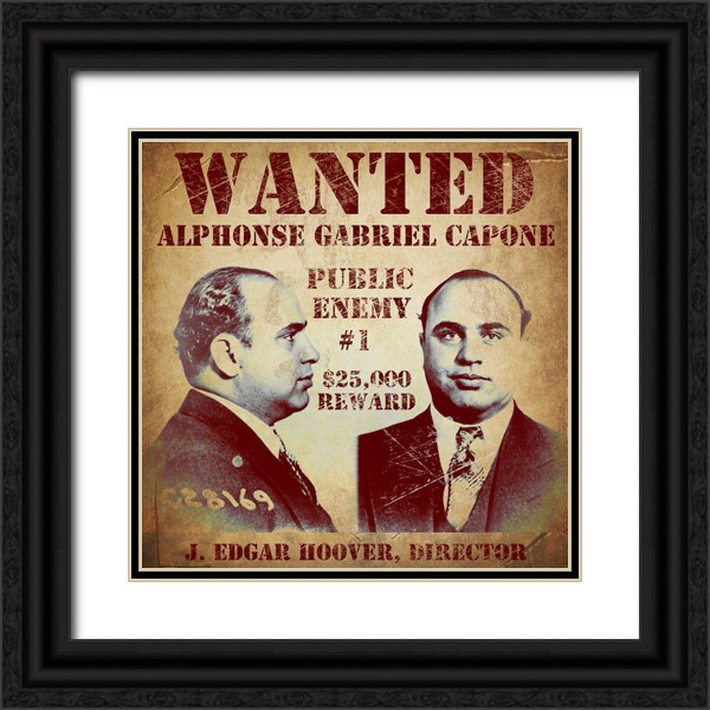 Vintage Apple Collection 15x15 Black Ornate Wood Framed with Double ...