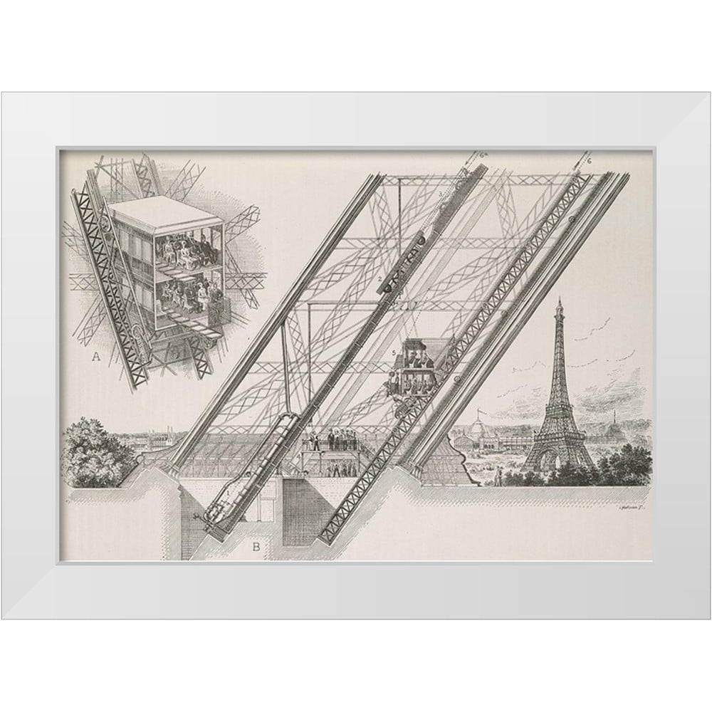 Vintage Apple Collection 18x14 White Modern Wood Framed Museum Art ...