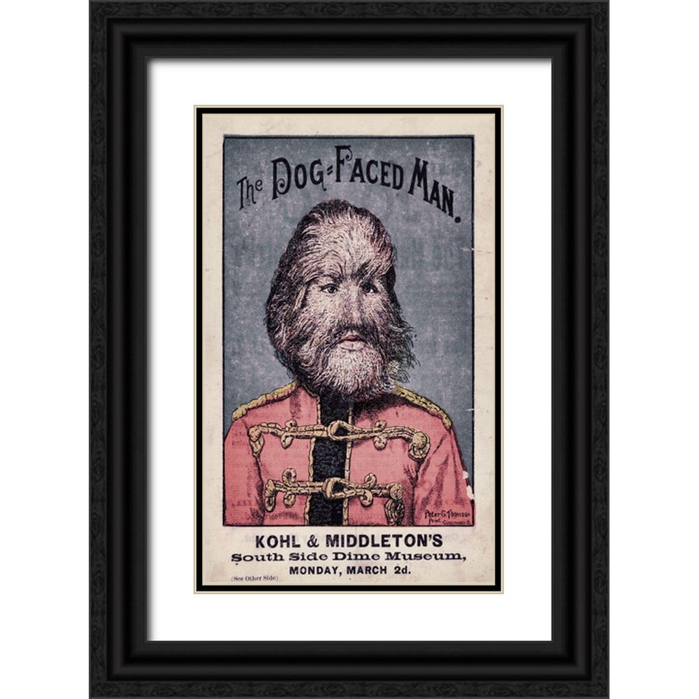 Vintage Apple Collection 21x32 Black Ornate Wood Framed with Double ...