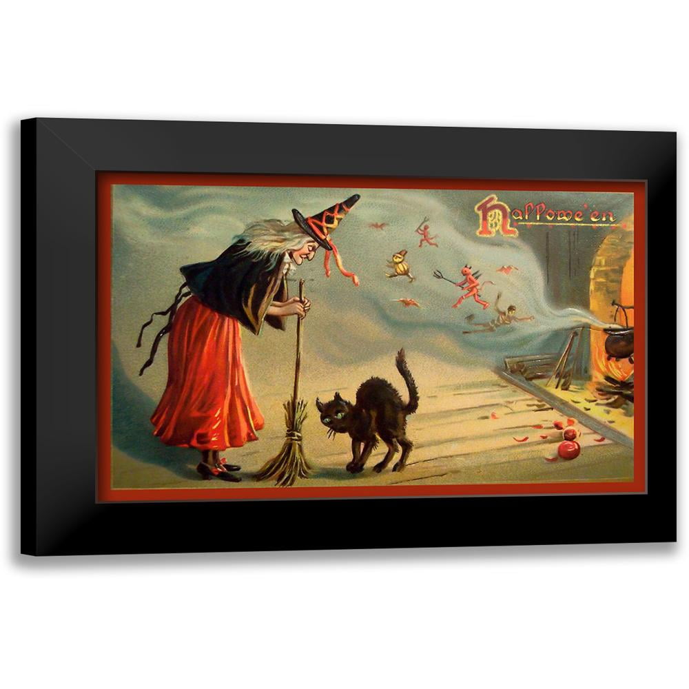 Vintage Apple Collection 24x17 Black Modern Framed Museum Art Print ...