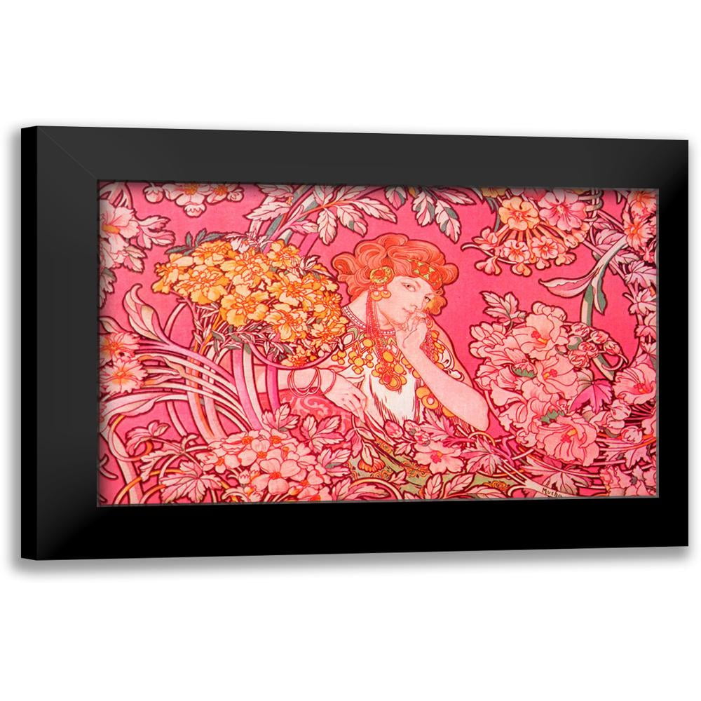 Vintage Apple Collection 24x17 Black Modern Framed Museum Art Print ...