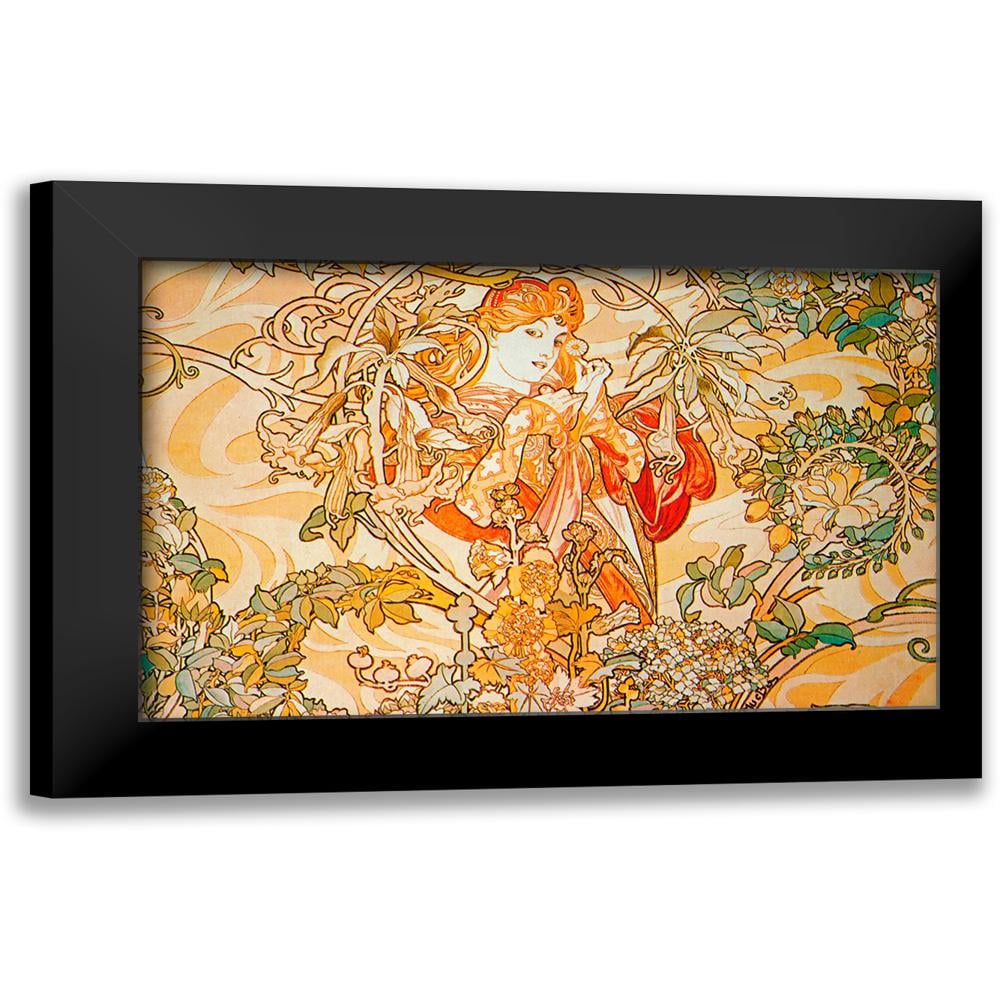 Vintage Apple Collection 24x17 Black Modern Framed Museum Art Print ...