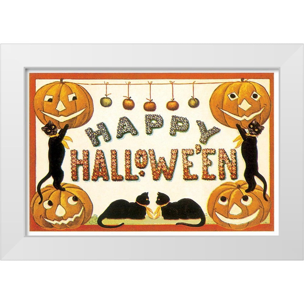 Vintage Apple Collection 24x17 White Modern Wood Framed Museum Art ...