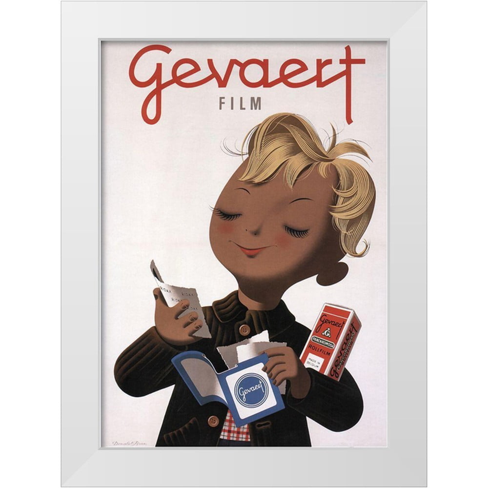 Vintage Apple Collection 24x32 White Modern Wood Framed Museum Art Print Titled - Gevaert II ...