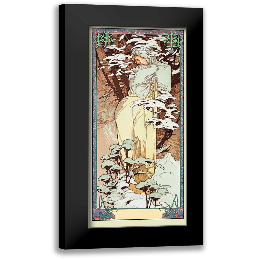 Vintage Apple Collection 8x14 Black Modern Framed Museum Art Print ...