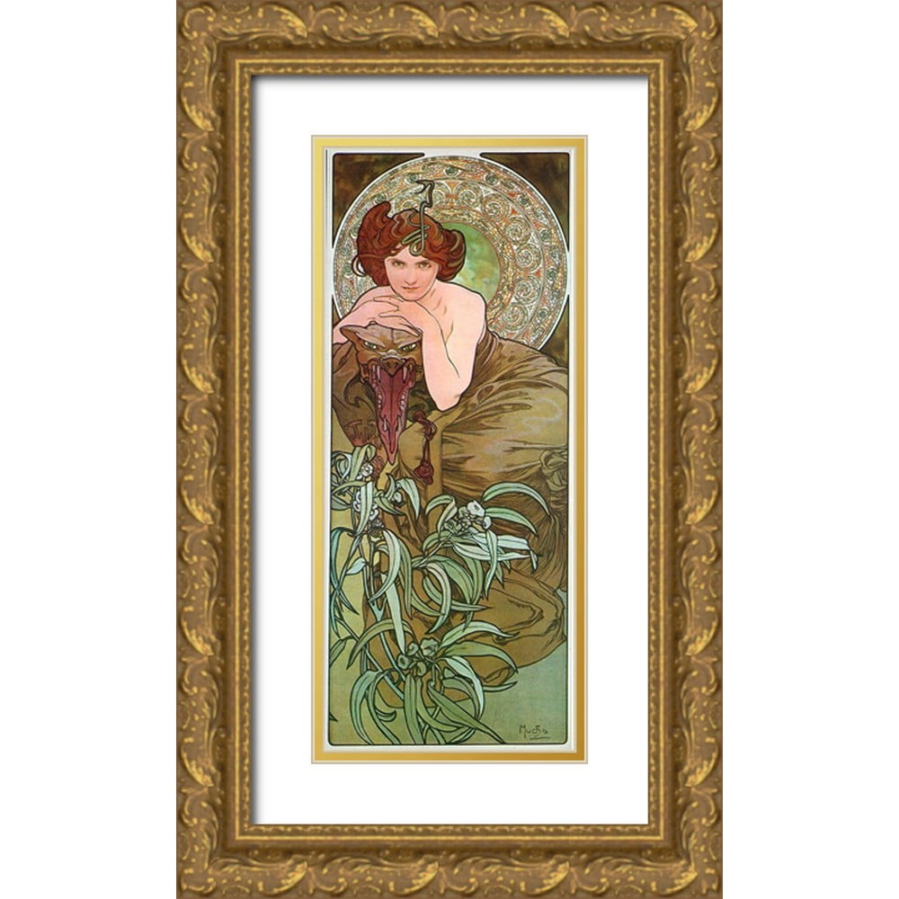 Vintage Apple Collection 8x14 Gold Ornate Wood Framed with Double ...