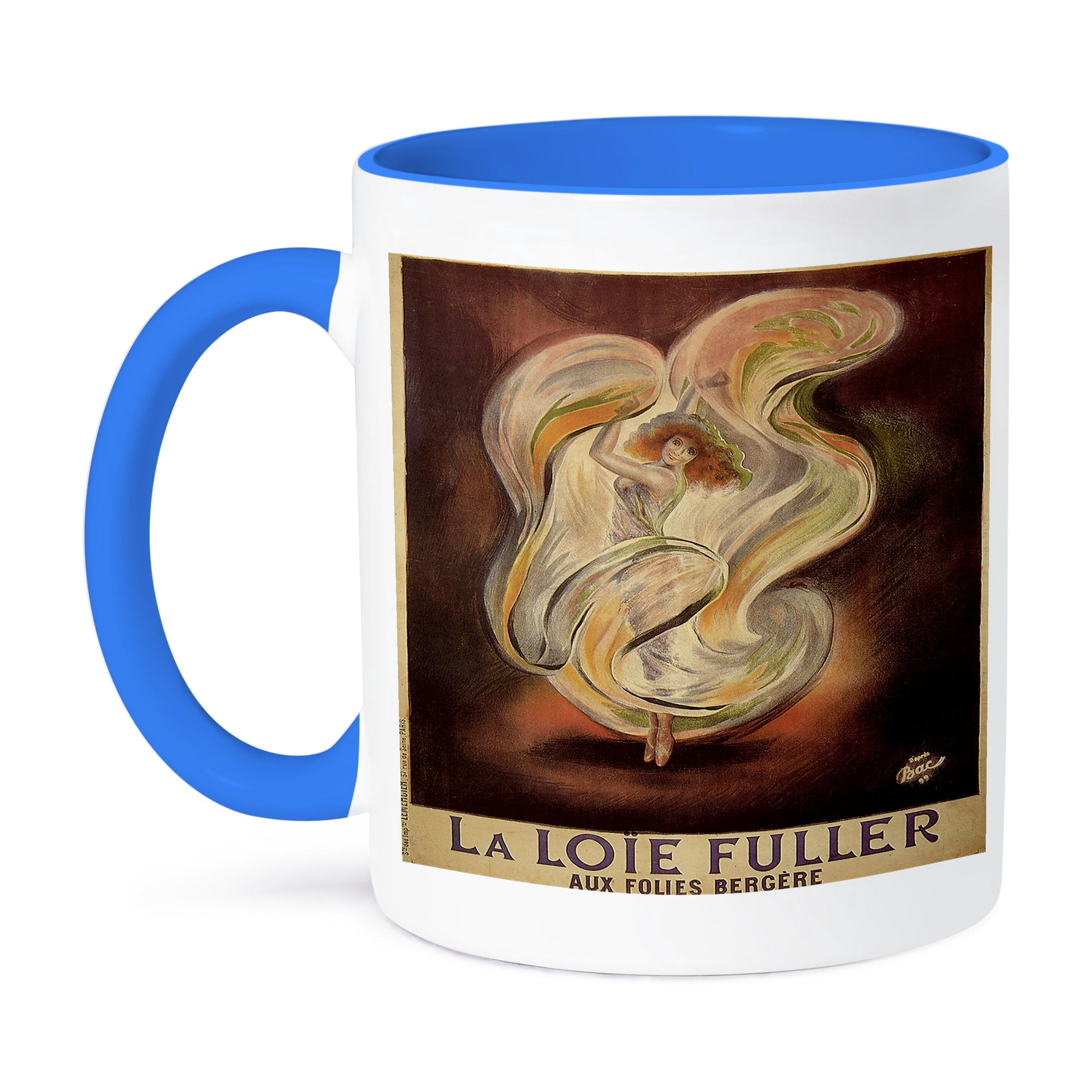 3dRose, Vintage Art Nouveau La Loie Fuller French Poster, 15oz Two-Tone ...
