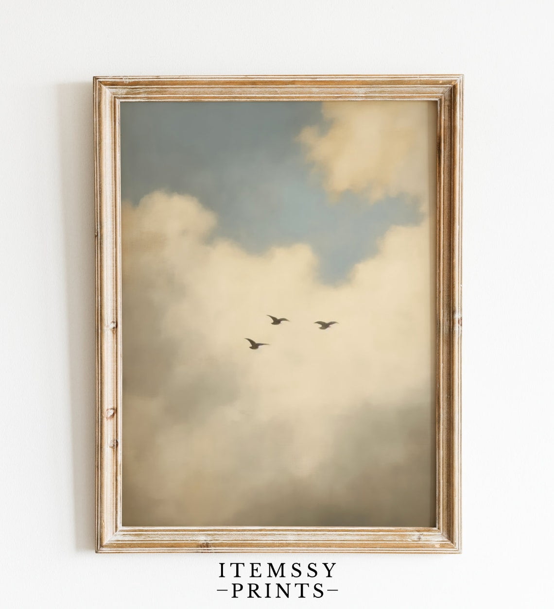 Vintage Art Poster, Cloud, Timeless Wall Art For Living Room, Elegant ...