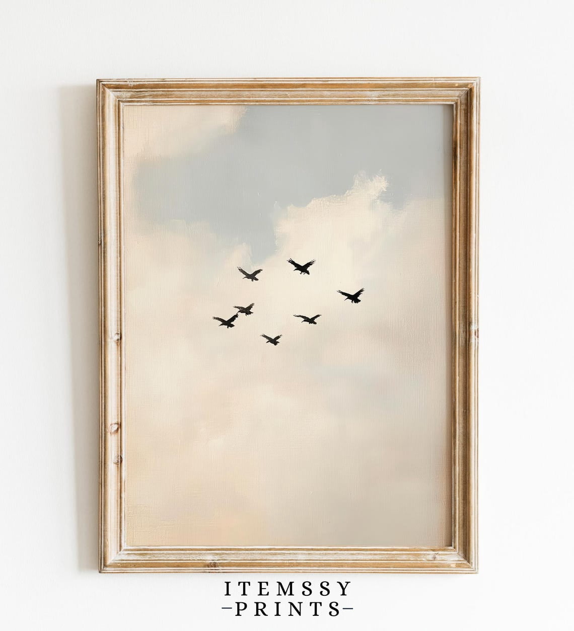 Vintage Art Poster, Cloud, Timeless Wall Art For Living Room, Elegant ...