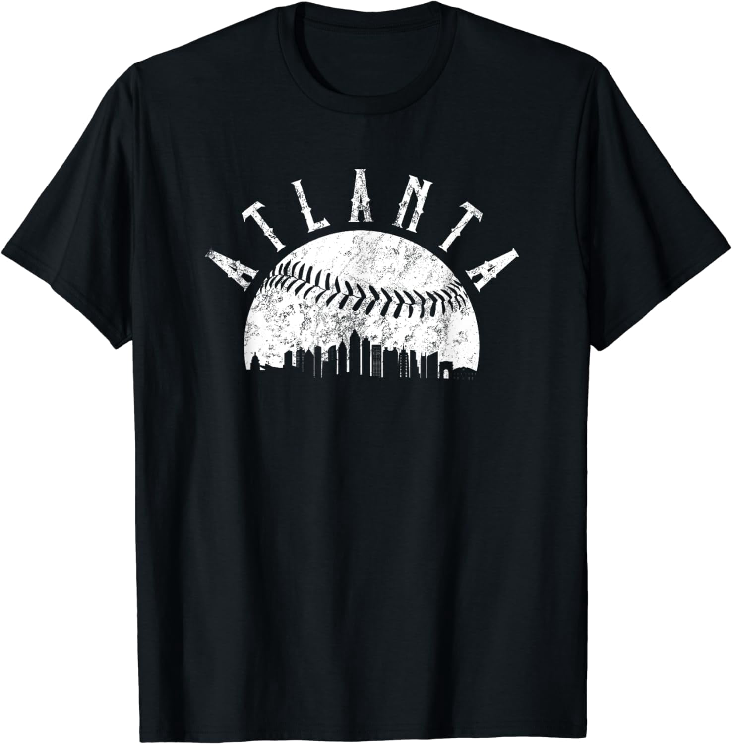 Vintage Atlanta Georgia Skyline Apparel T-Shirt - Walmart.com