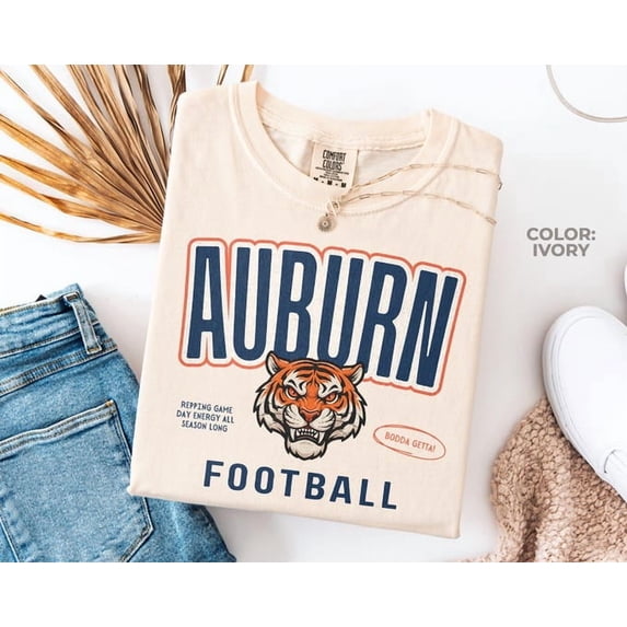 Vintage Auburn College Merch, Auburn Mascot Tshirt, College Football ...