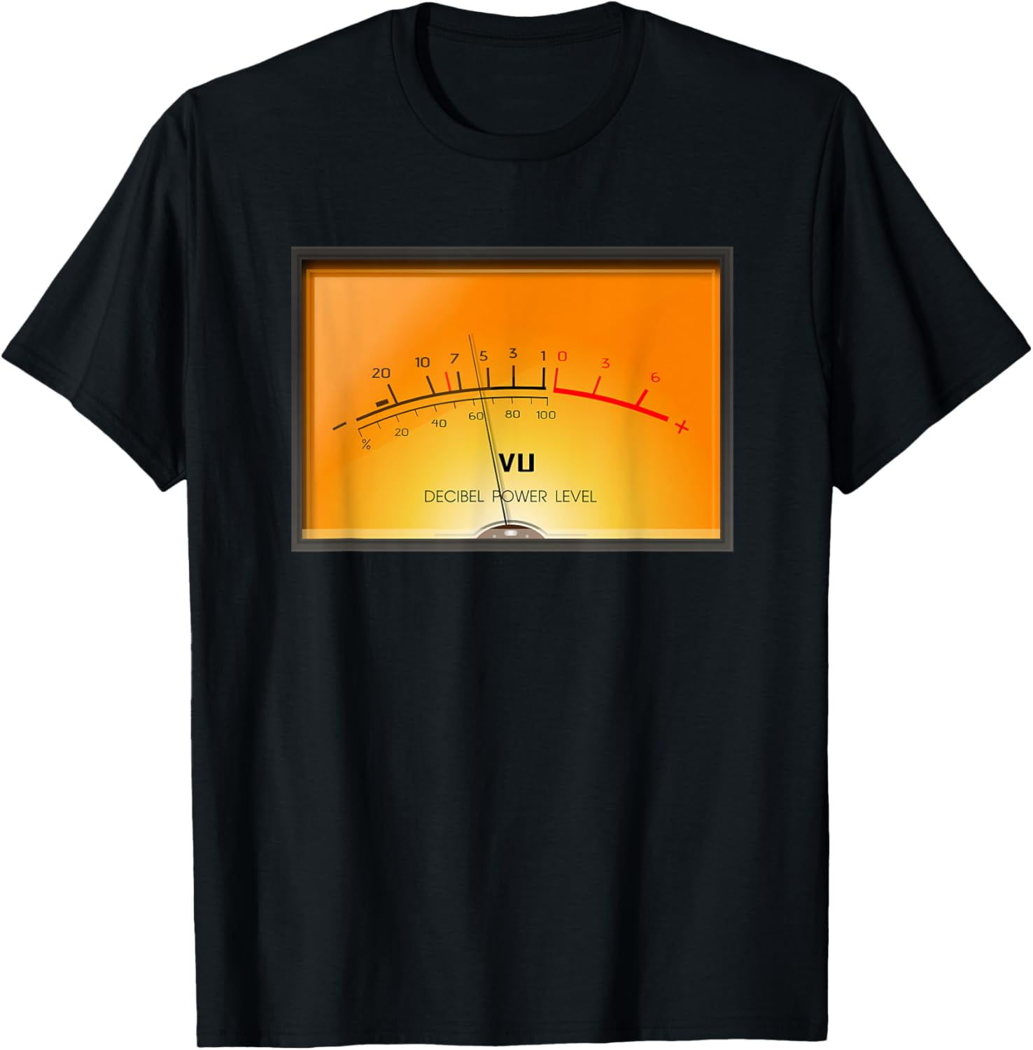 Vintage Audio Engineer Recording Studio Volume VU Meter T-Shirt men and ...