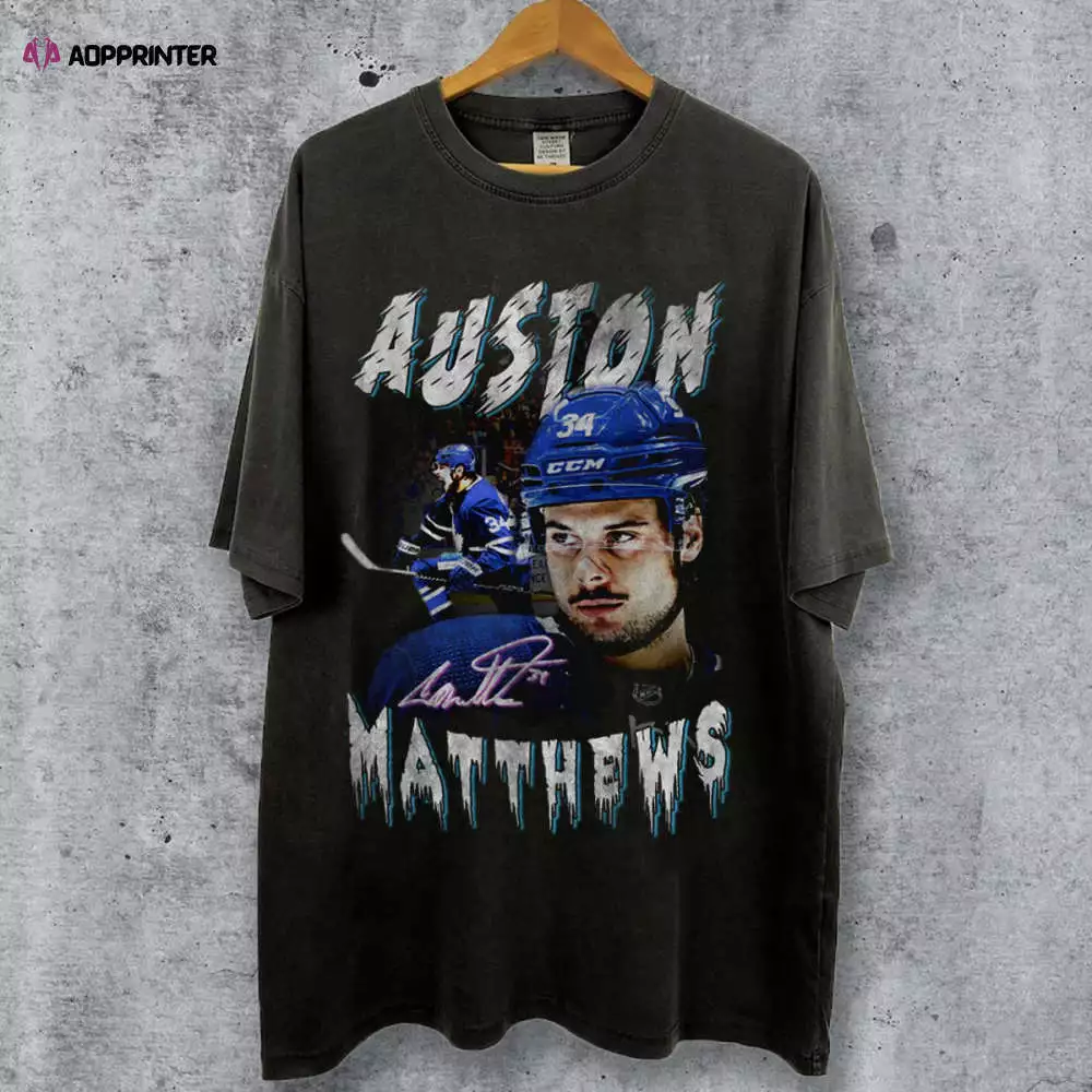 Vintage Auston Matthews Bootleg Style Shirt Auston Matthews T-Shirt 90s ...