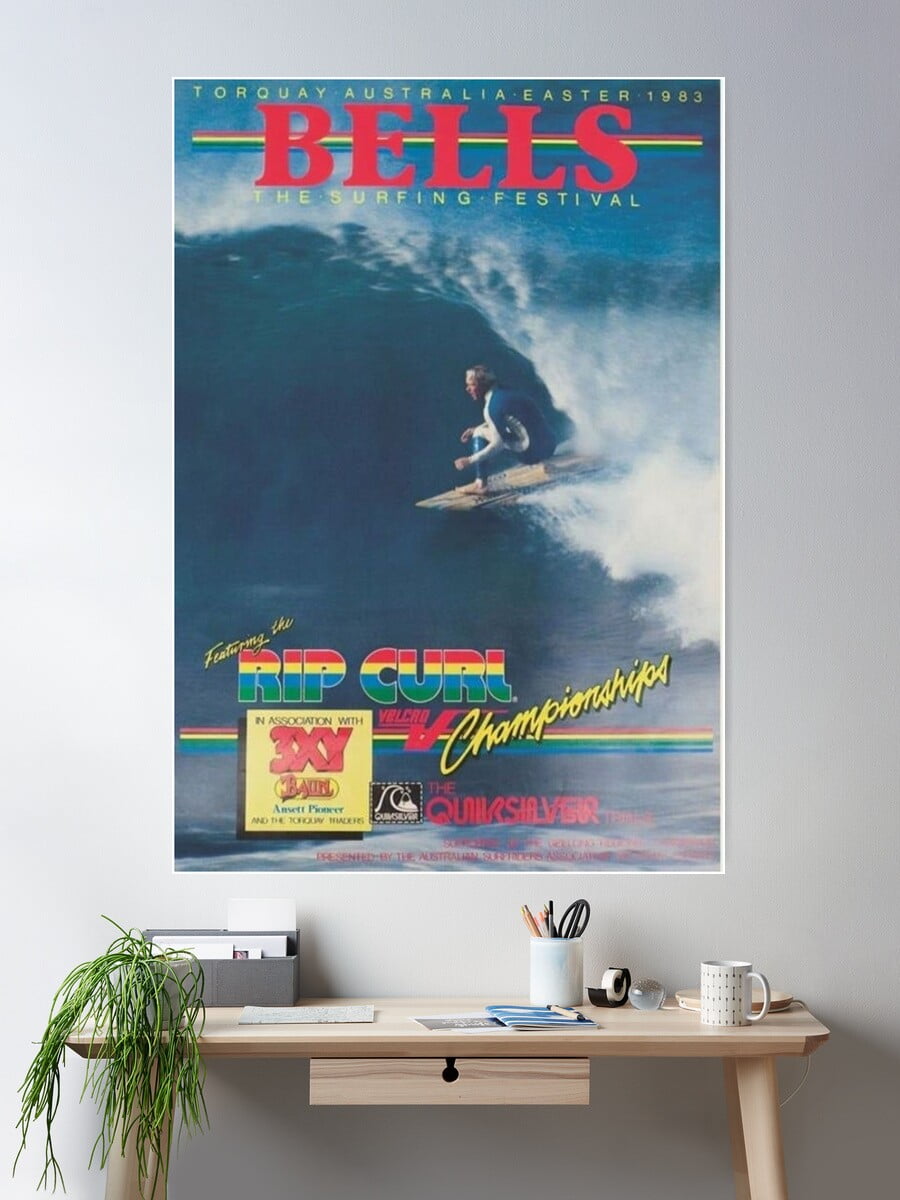 Vintage Australia Surfing Poster 1983 Poster Wall Art, Modern Wall ...