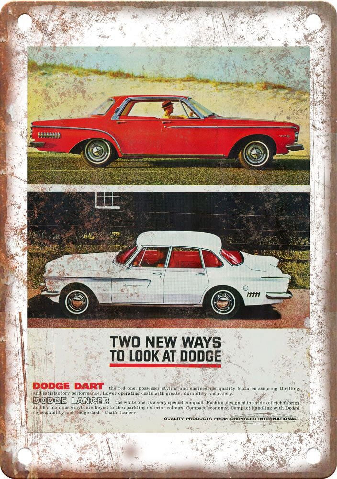 Vintage Automoble Advertisement - Retro Look Metal Sign - Jumbo 10" x ...