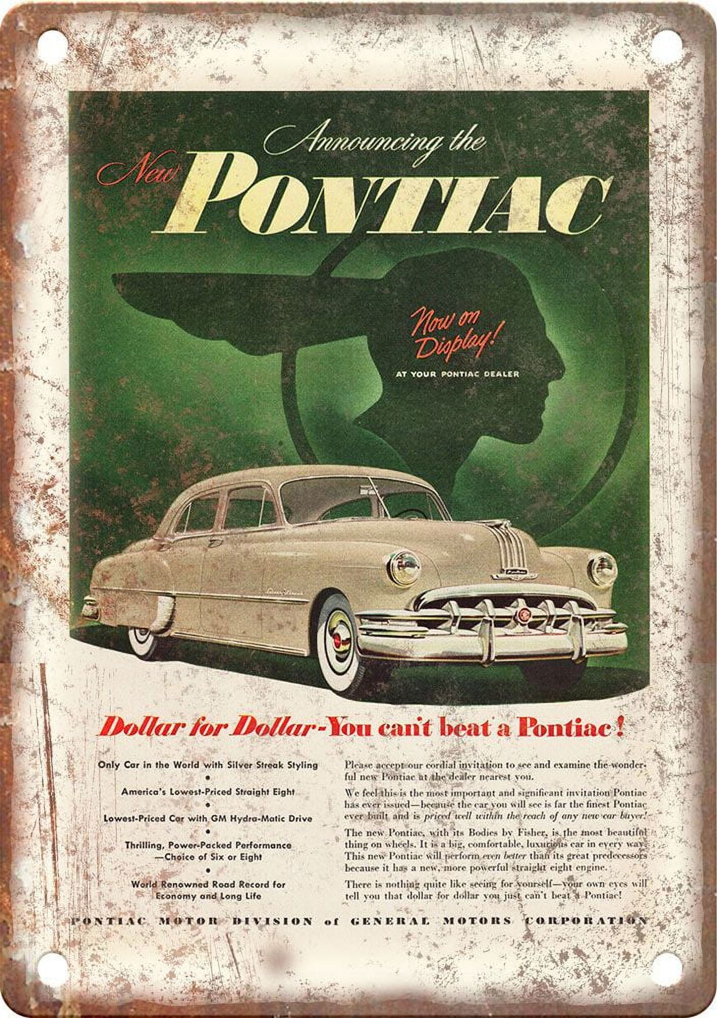 Vintage Automoble Advertisement - Retro Look Metal Sign - Jumbo 10" x ...