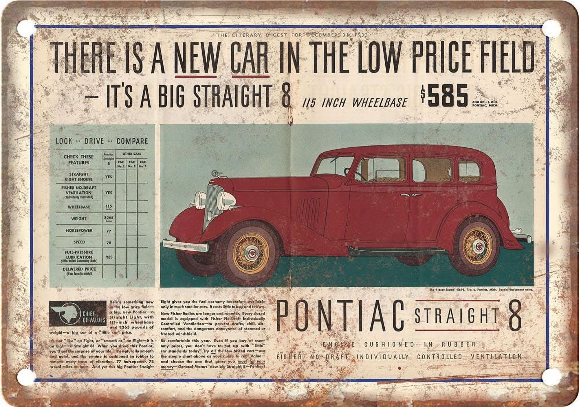 Vintage Automoble Advertisement - Retro Look Metal Sign - Jumbo 10" x ...