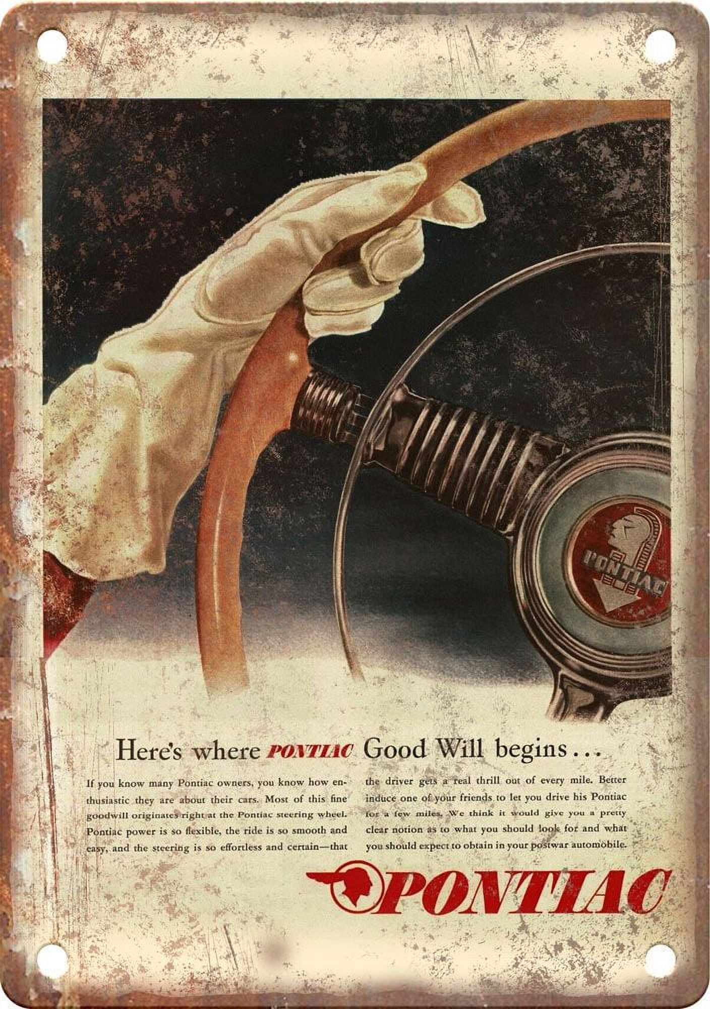 Vintage Automoble Advertisement - Retro Look Metal Sign - Jumbo 10" x ...