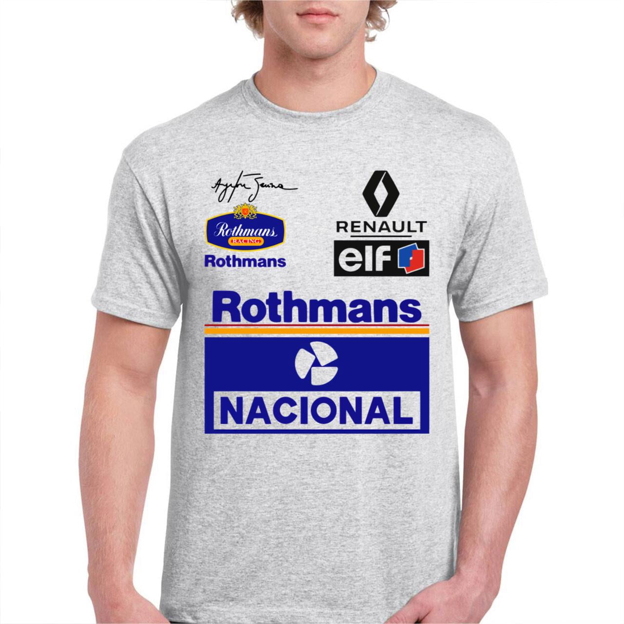 Vintage Ayrton Senna Rothmans F1 T-Shirt Formula One Fan Gift Williams ...