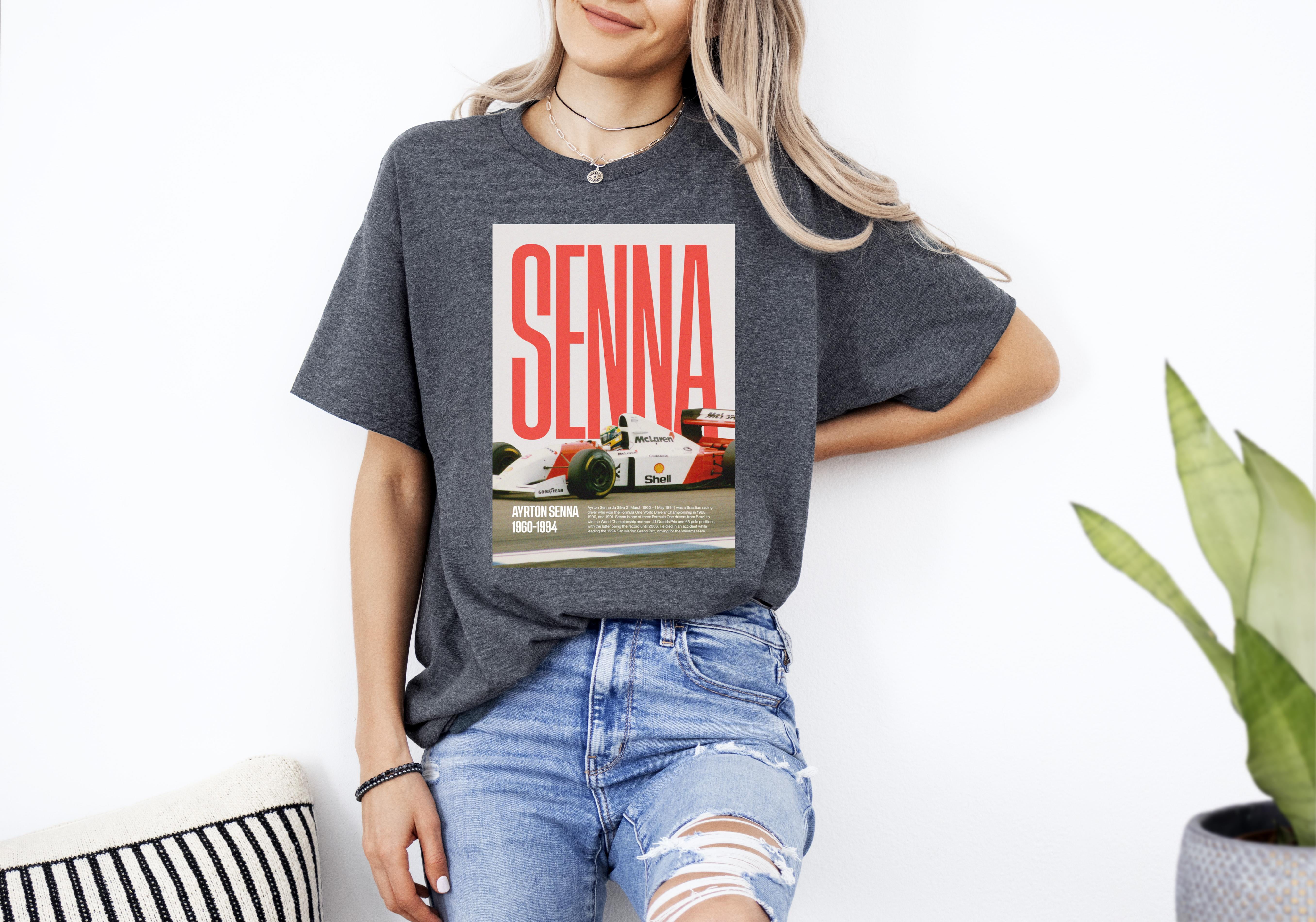 Vintage Ayrton Senna T-Shirt, Grand Prix Shirt, Senna Shirt, Automobile ...