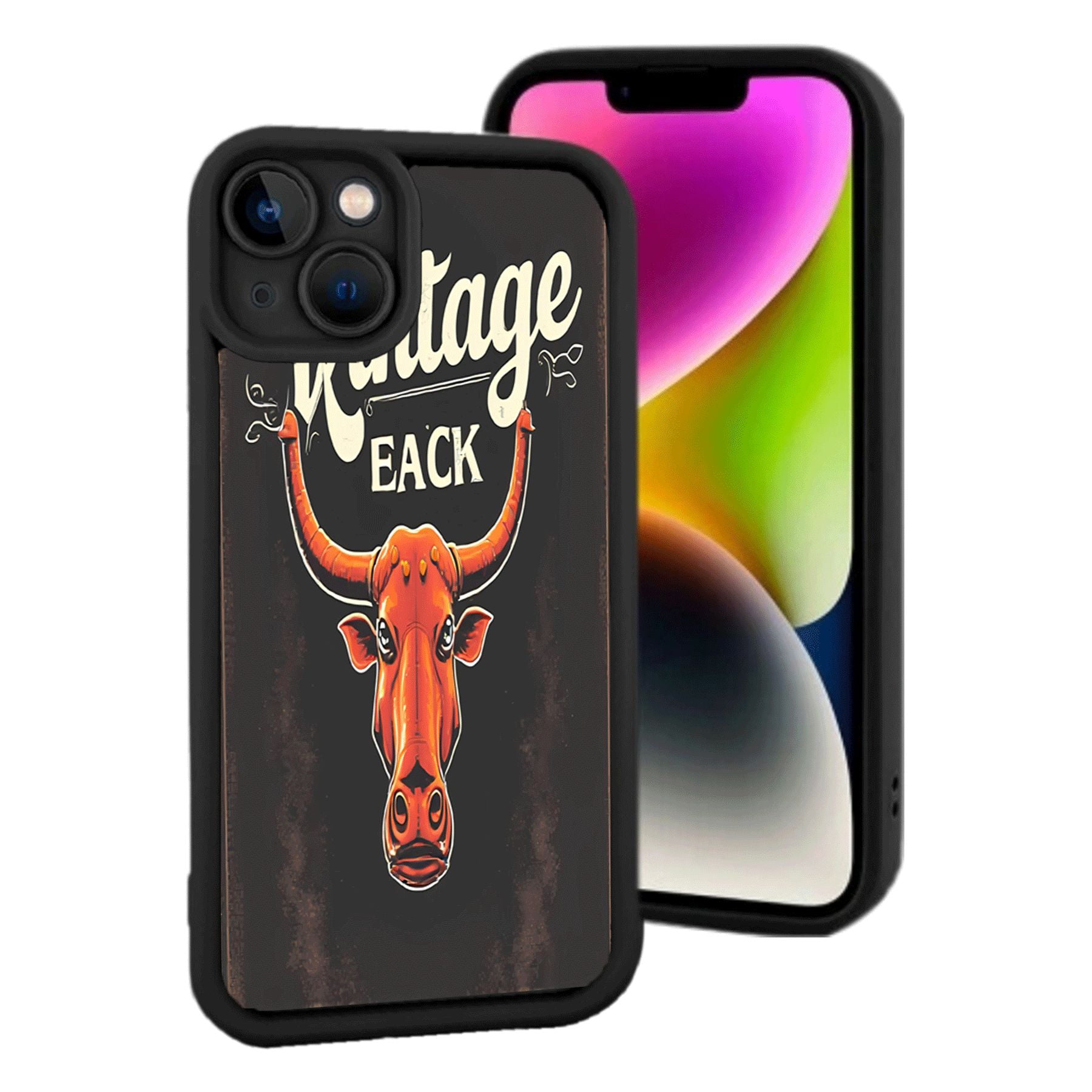 Vintage BACK iPhone 15 Case - Lightweight Yellowing Resistant Features ...