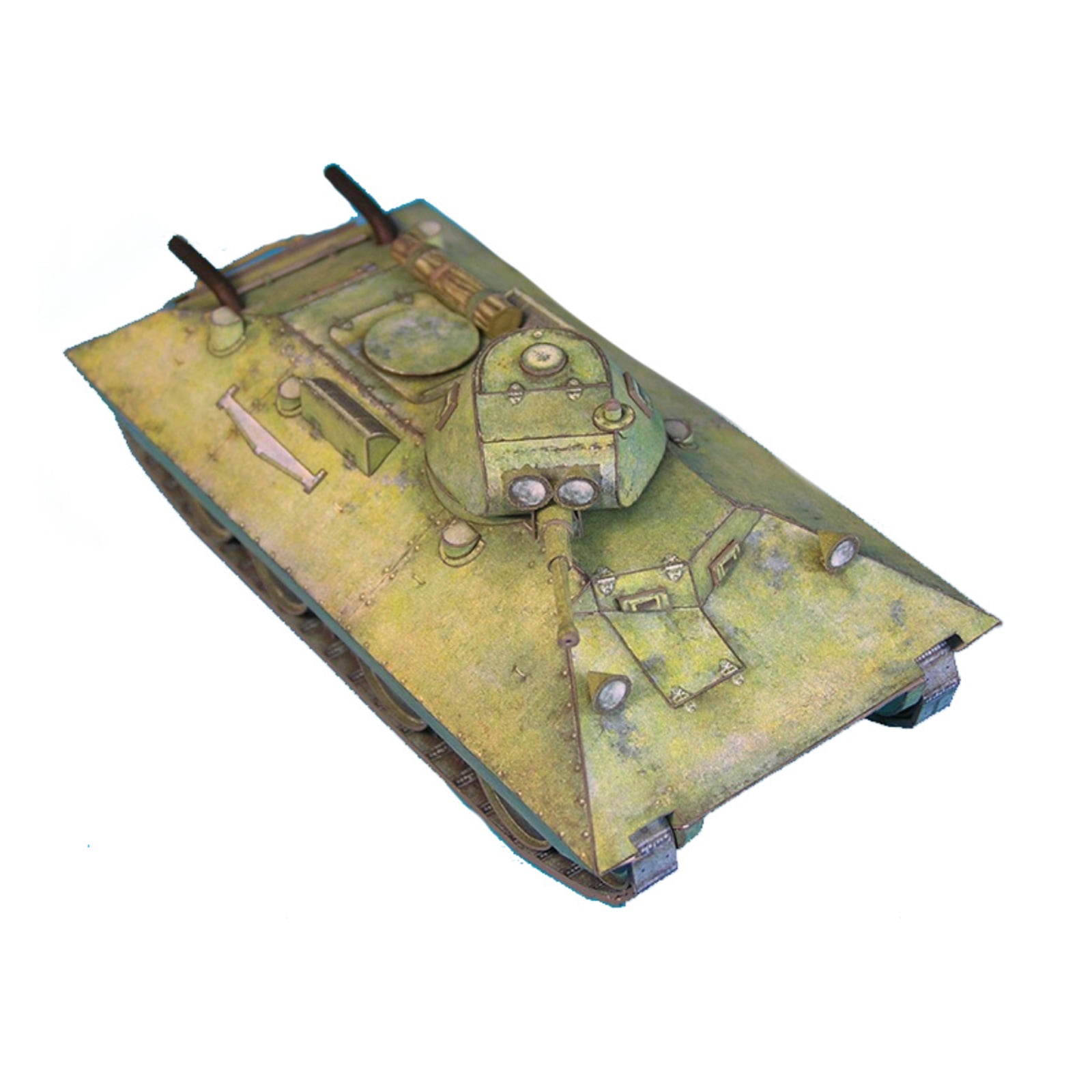 Vintage BT-SV Light Tank Paper Model 1/50 Scale Model for Display ...