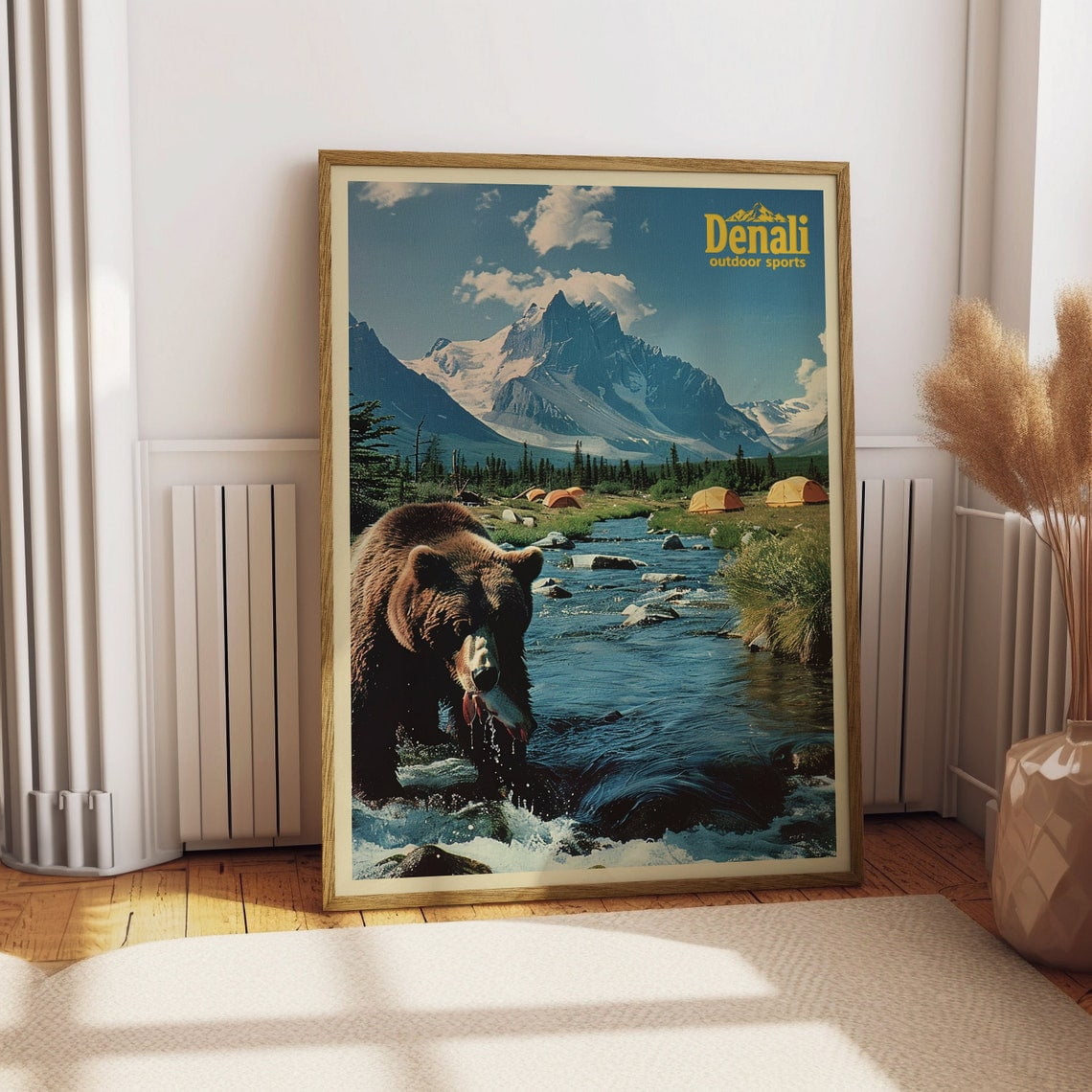 Vintage Backpacking Catalogue Poster, Retro Banff National Park ...