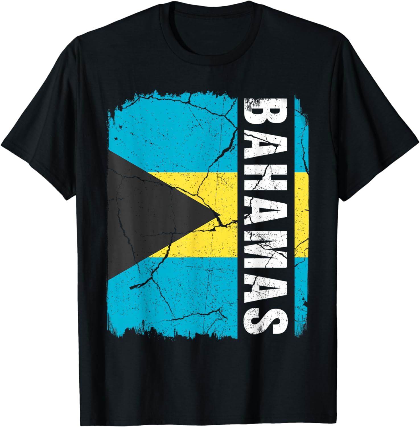 Vintage Bahamian Flag Bahamas Pride Roots Heritage T-Shirt - Walmart.com