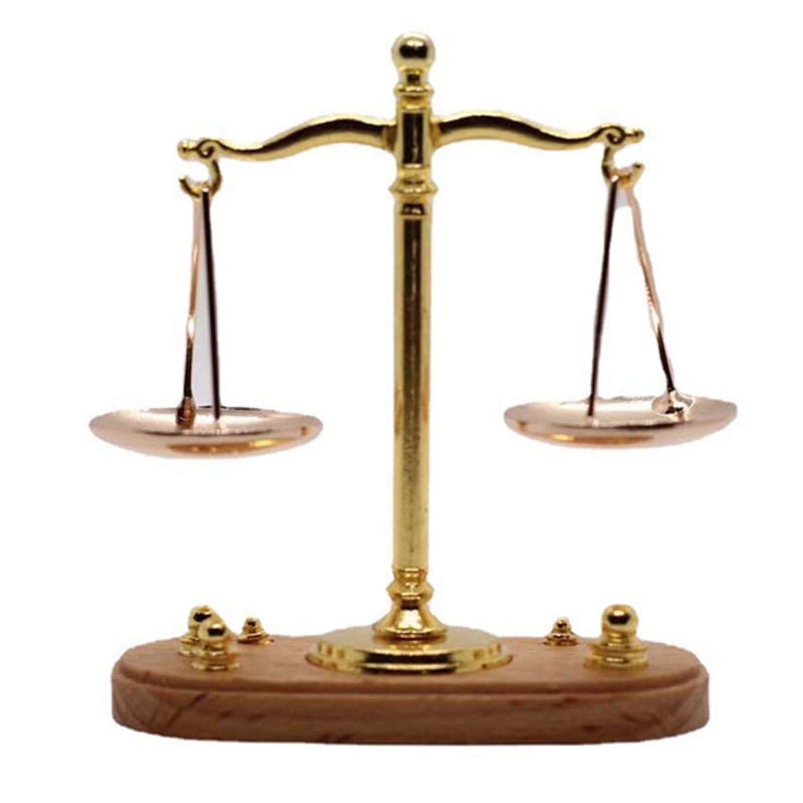 Vintage Balance Scales Ornament, 4.9cm base, Miniature desktop decor ...