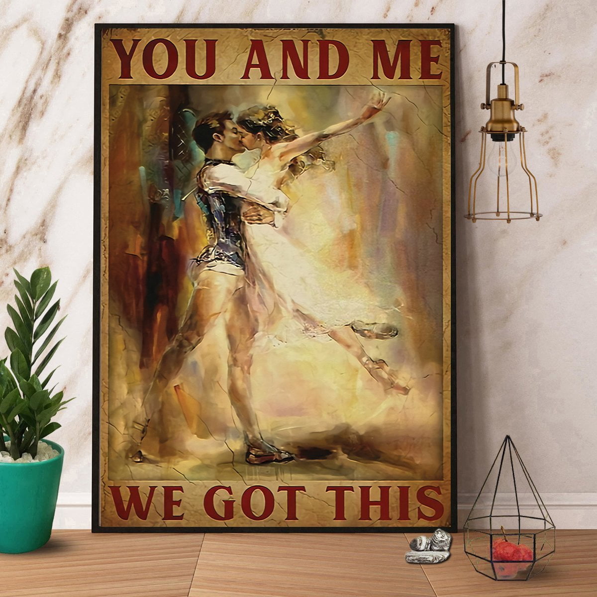 Vintage Ballet You And Me We Got This Dancing Paper Poster No Frame ...